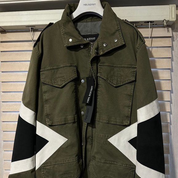 Neil Barrett | Jackets & Coats | Neil Barrett Mens Military Green Field ...